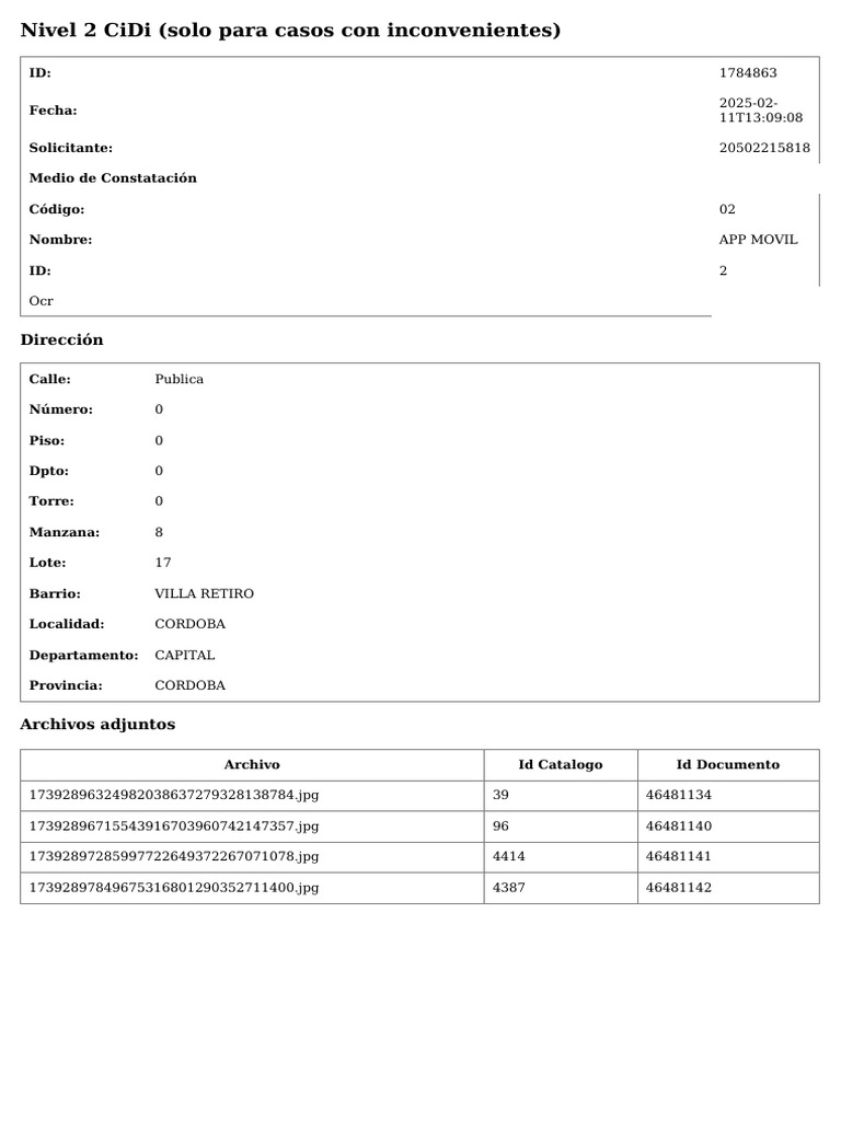 CIDI - CIDIprobN2 - 1784863 | PDF