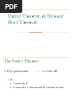 Rational Root Theorem | PDF | Factorization | Zero Of A Function