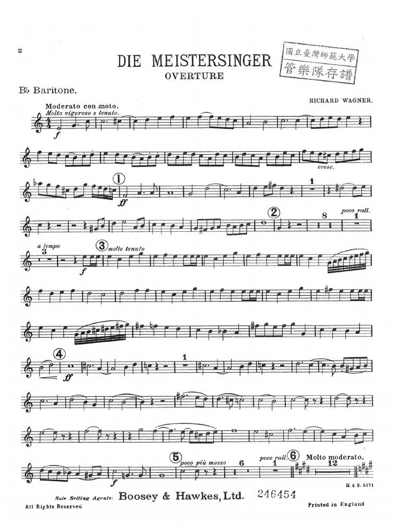Die Meistersinger Overture - 121 Bar | PDF