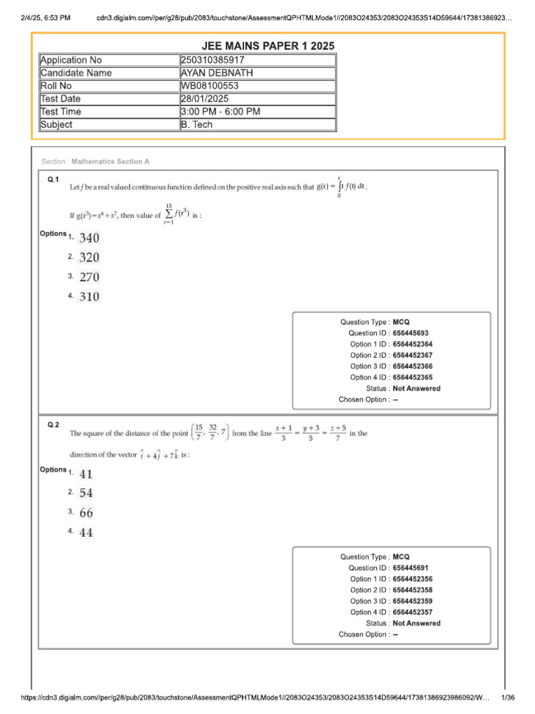 Response Sheet | PDF