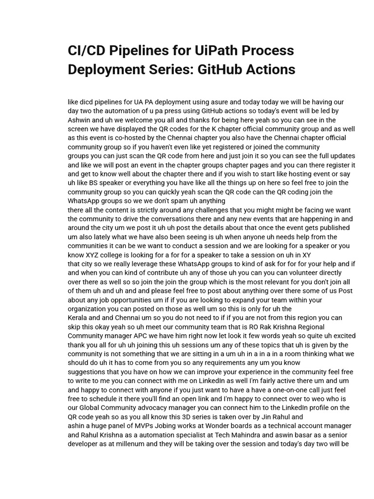 CI/CD with GitHub Actions for UiPath | PDF | Virtual Machine | Version ...