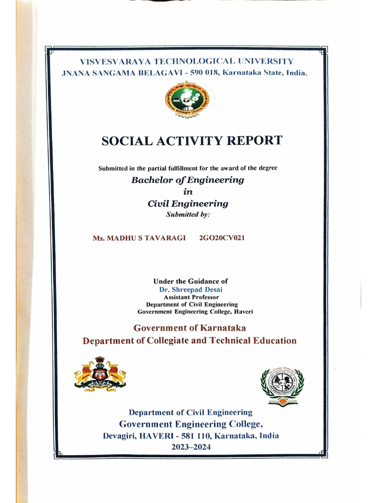 Sample AICTE Activity Report | PDF