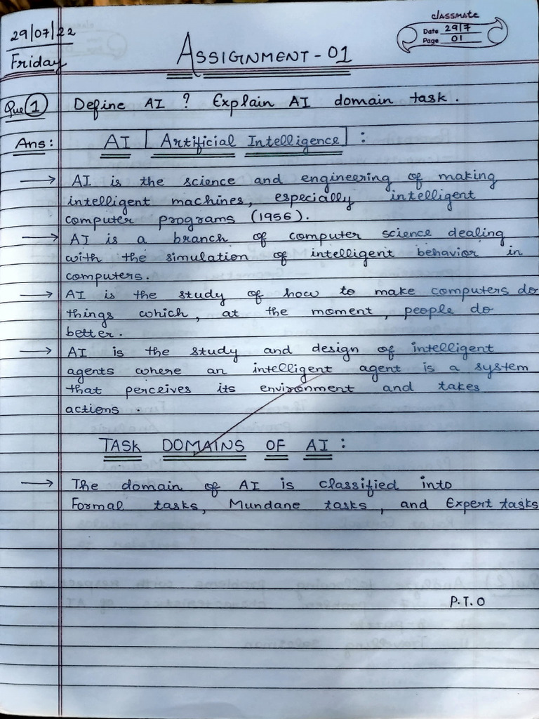 AI A1 Introduction | PDF