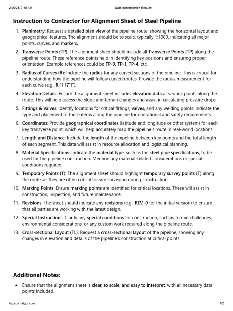 2 Data Interpretation Request | PDF | Surveying | Geographical Technology