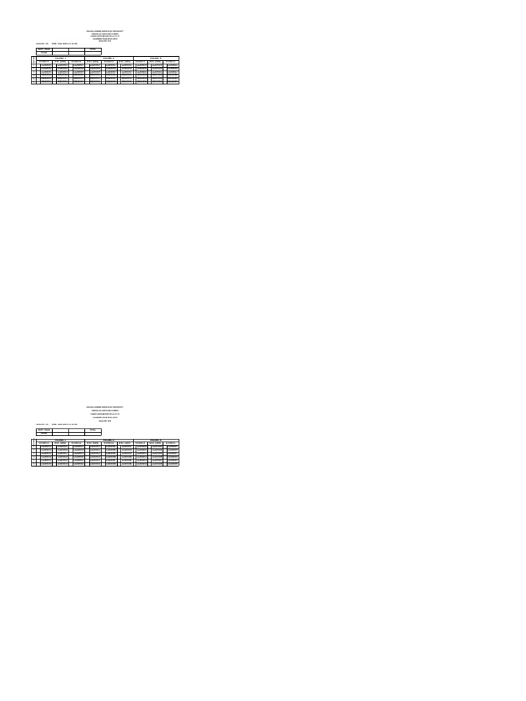 Overall Main Sheet | PDF