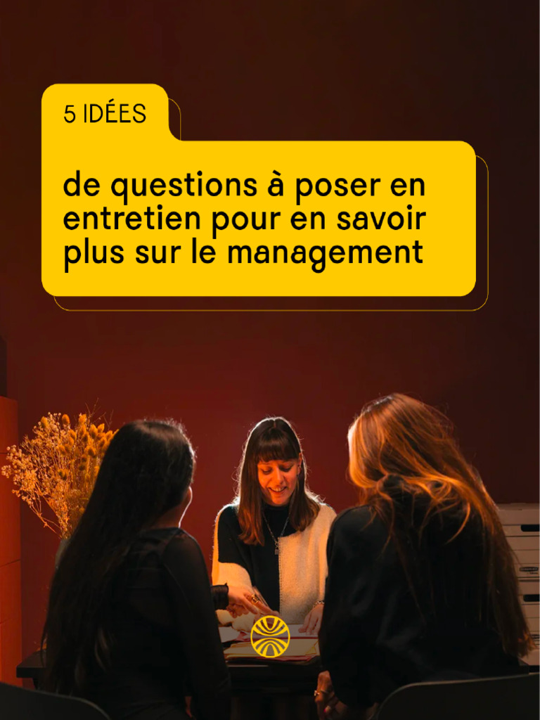 Top 5 Des Questions À Poser Sur Le Management en Entretien | PDF
