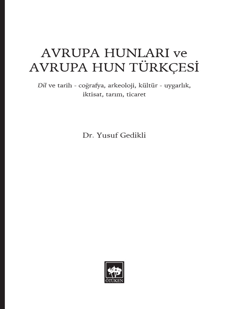 Avrupa Hun Turkcesi 1613389432 | PDF