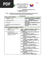 Brgy Assembly Program | PDF