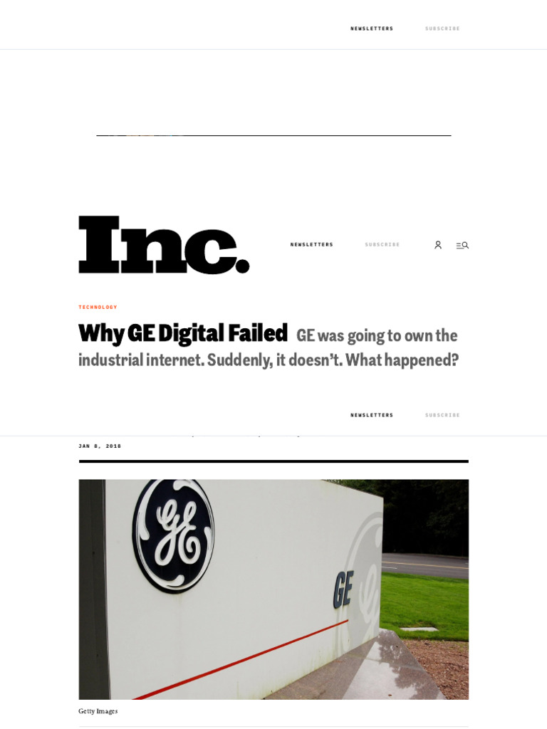 Why GE Digital Failed | PDF | General Electric | Innovation