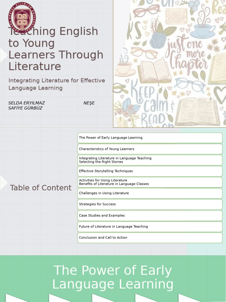 English To Young Learners Through Literature | PDF | Learning ...