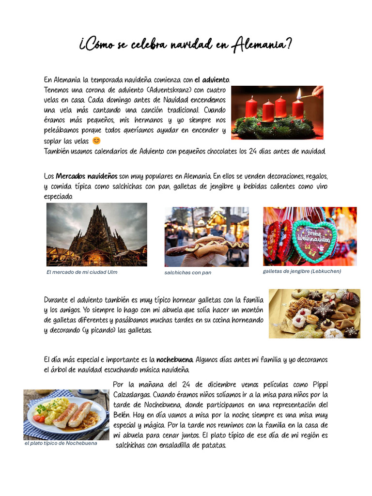 Cómo Se Celebra Navidad en Alemania | PDF
