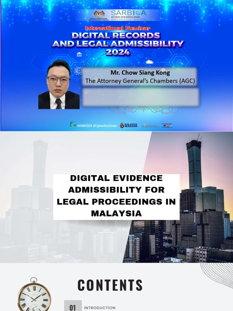 Digital Evidence Admissibility in Malaysia | PDF | Hearsay | Search Warrant