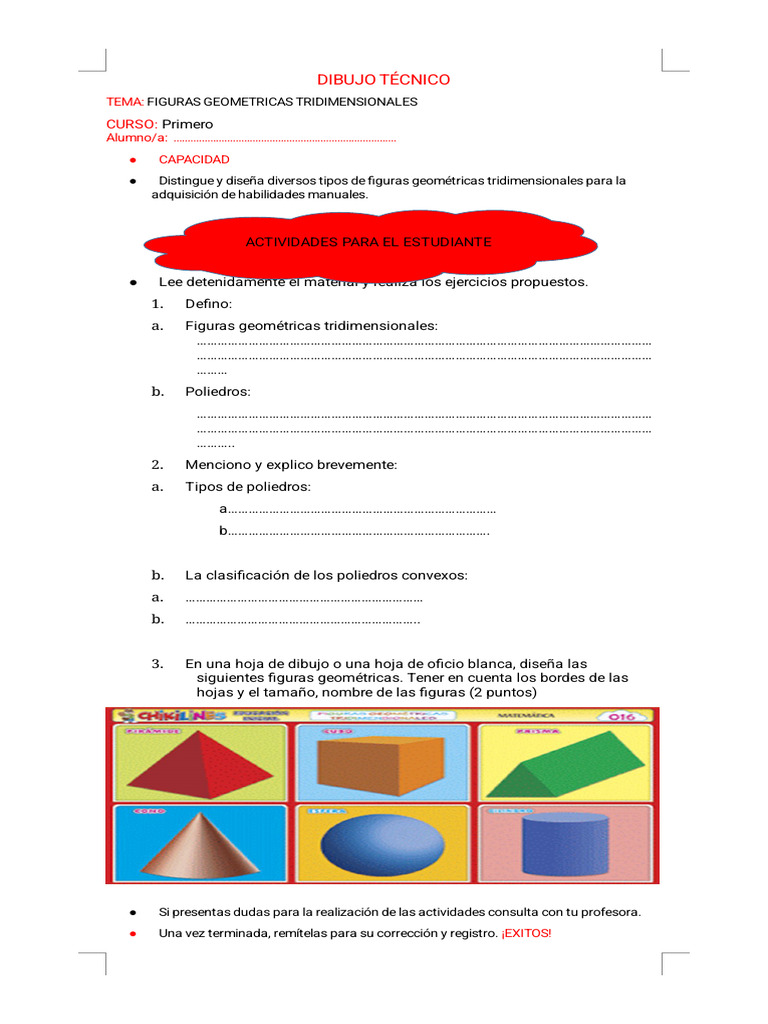 Figuras Geometricas Tridimensionales | PDF