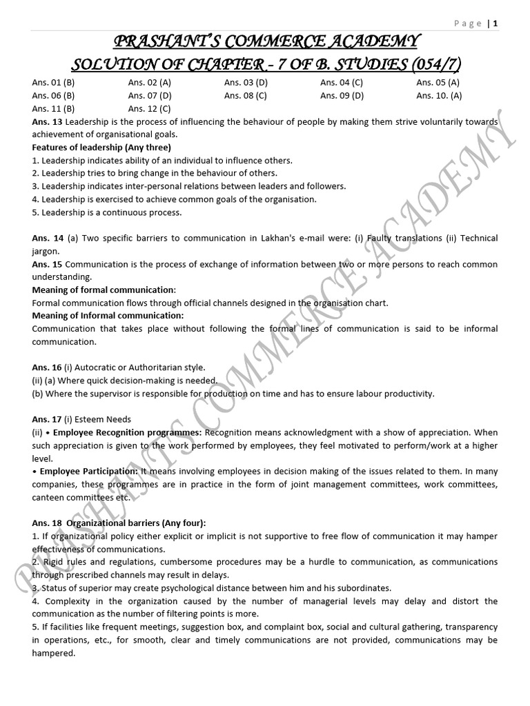 B. Studies Chapter 7 Solutions | PDF | Motivation | Motivational