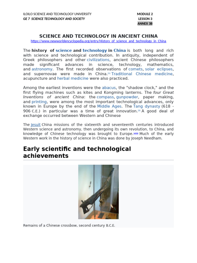 10-S-T-Ancient-china | PDF | Gunpowder | Science