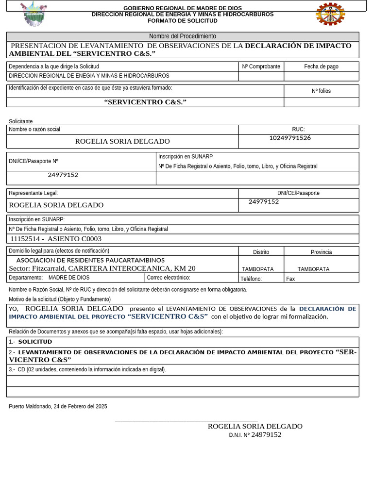Formato de Solicitud Dremhe Rogelia 2 | PDF | Gobierno y personalidad ...