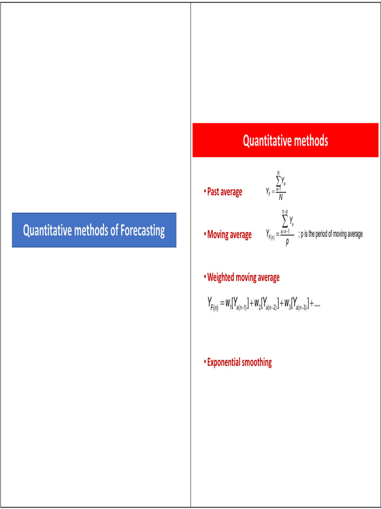 Quantitative Forecasting Methods | PDF | Errors And Residuals ...