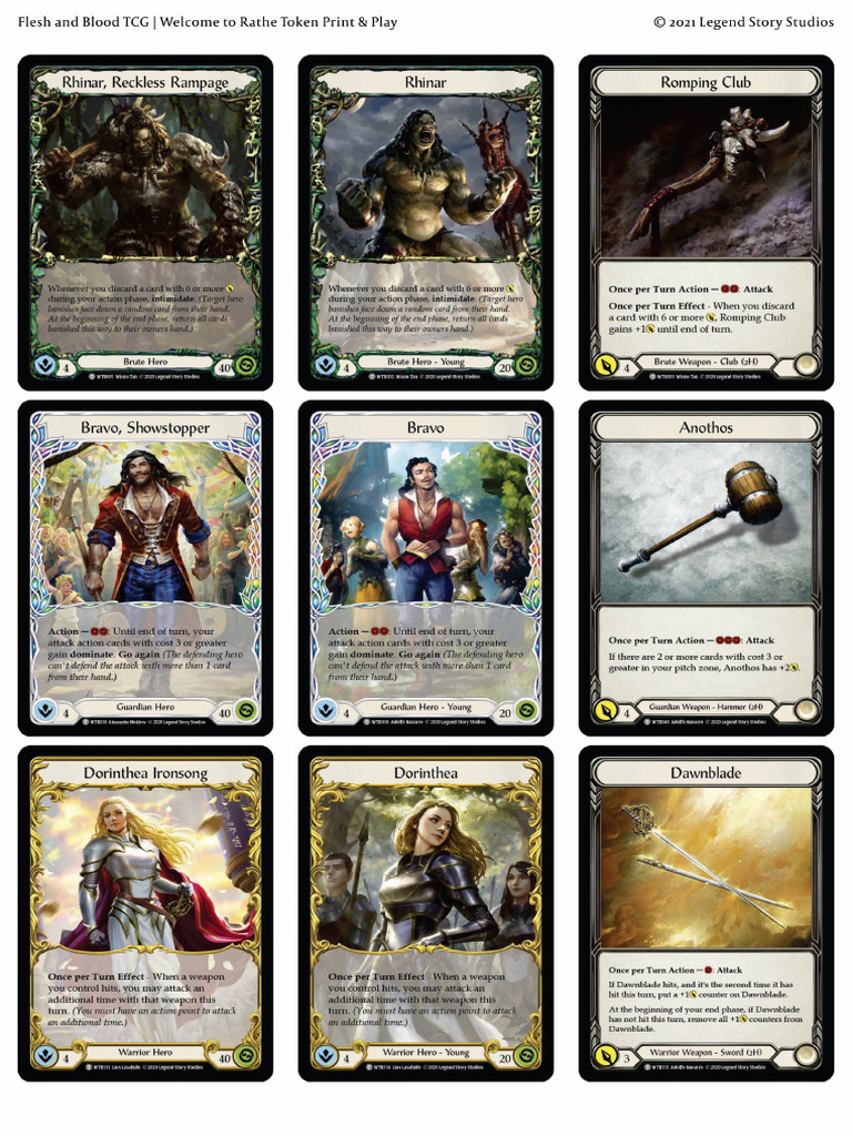 Token Print Play - WTR | PDF