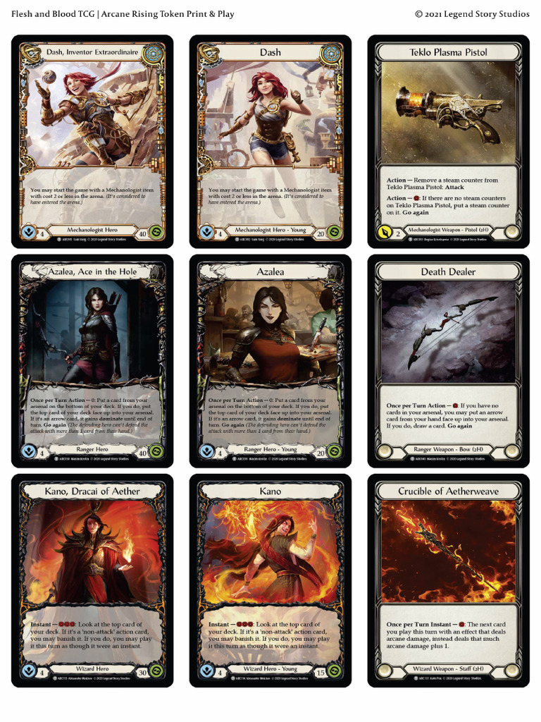 Token Print Play - ARC | PDF