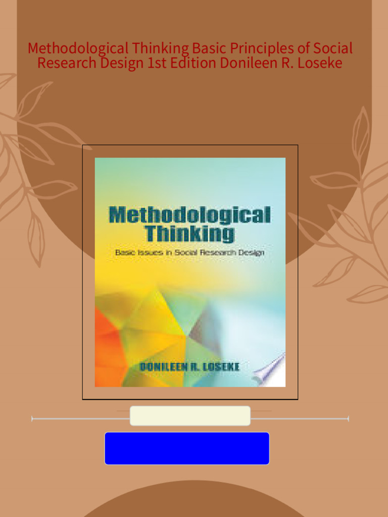 Full Download Methodological Thinking Basic Principles of Social ...