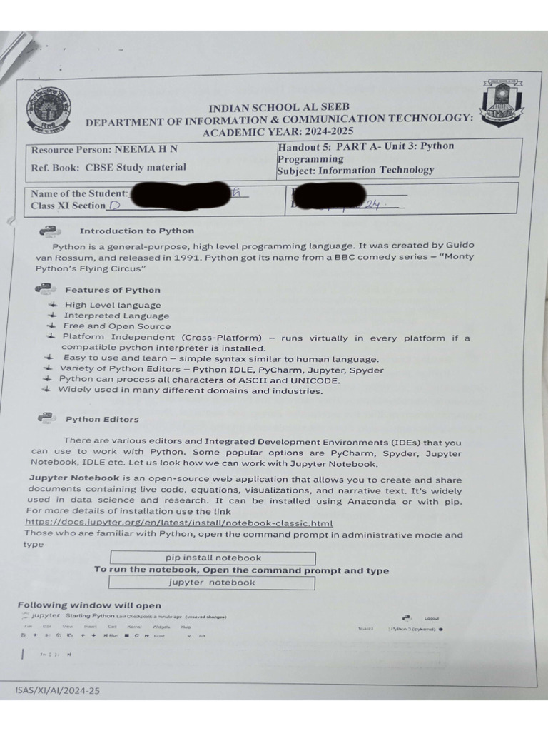 11 Ai Python Handout | PDF