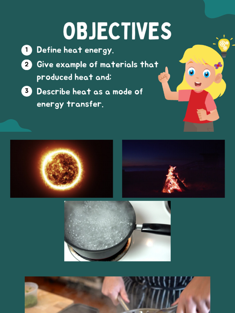 Colorful Illustrative Heat Energy Science Presentation | PDF