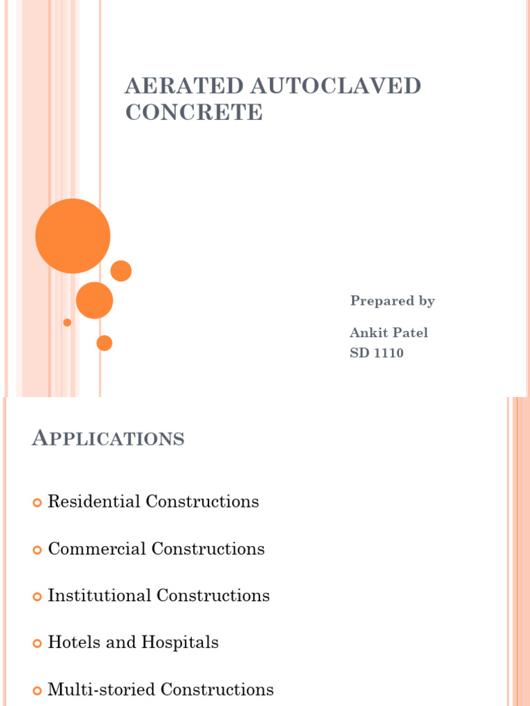 Aerated Autoclaved Concrete Overview | PDF | Concrete | Cement