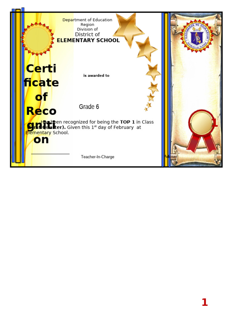Award Certificates EDITABLE | PDF