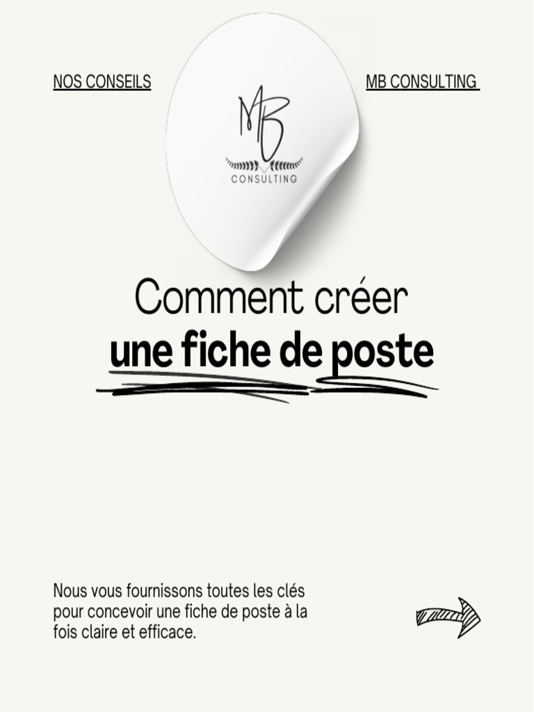 Guide pour créer une fiche de poste efficace | PDF