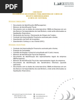 BCI Check List Abertura de Conta Empresa | PDF