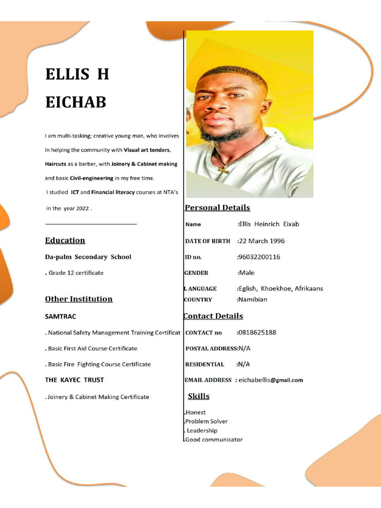 Ellis' CV Doc (2024) | PDF