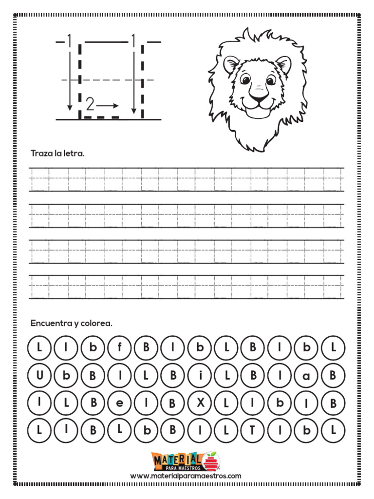 Traza e Identifica Las Letras-Páginas | PDF