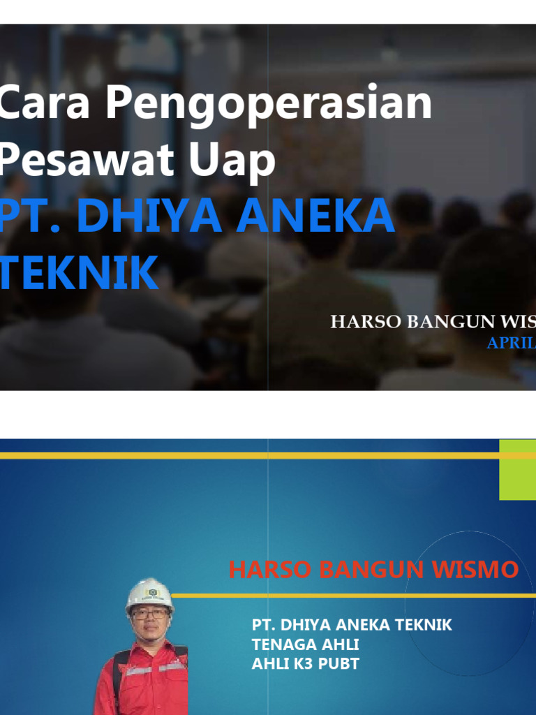 Pengoperasian dan Pemeriksaan Ketel Uap | PDF