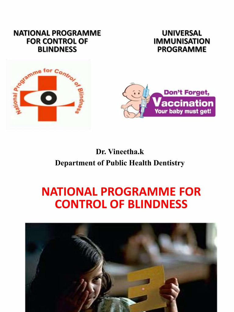 National Program For Control of Blindness | PDF