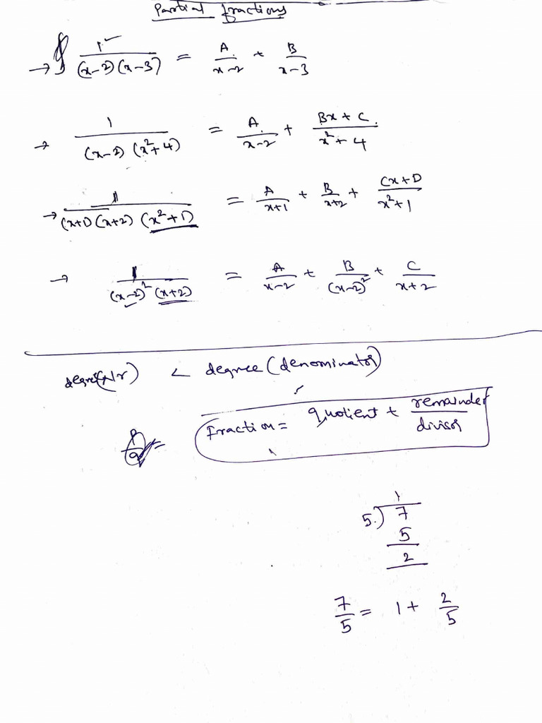 Partial Fractions | PDF