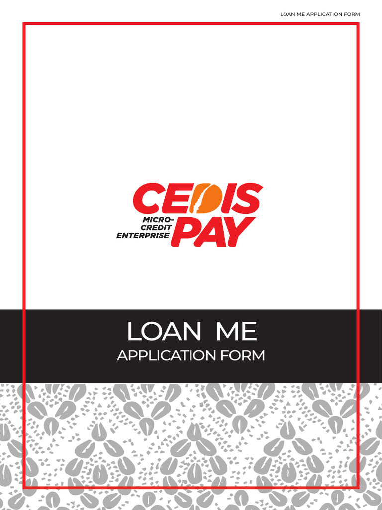 Application Form Loan Me | PDF | Credit Card | Loans