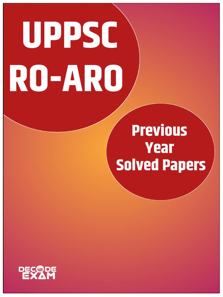 ROARO Previous Year Solved | PDF