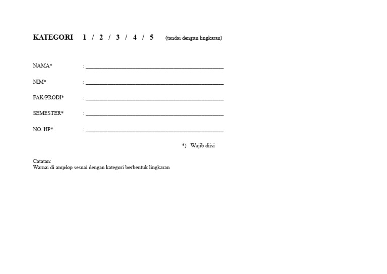 Label Amplop Surat SAA | PDF
