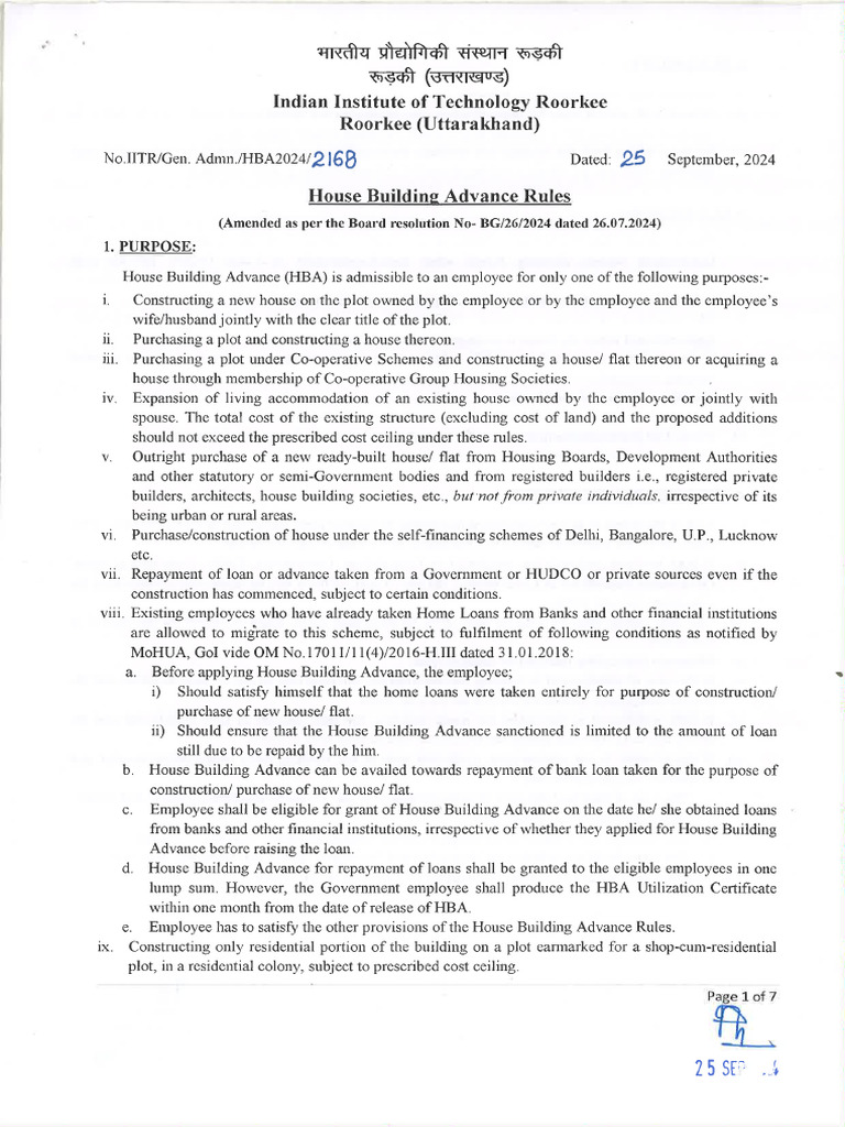 HBA Rules 25092024 | PDF