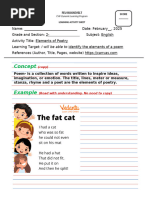 Grade7 Poetry Lesson | PDF