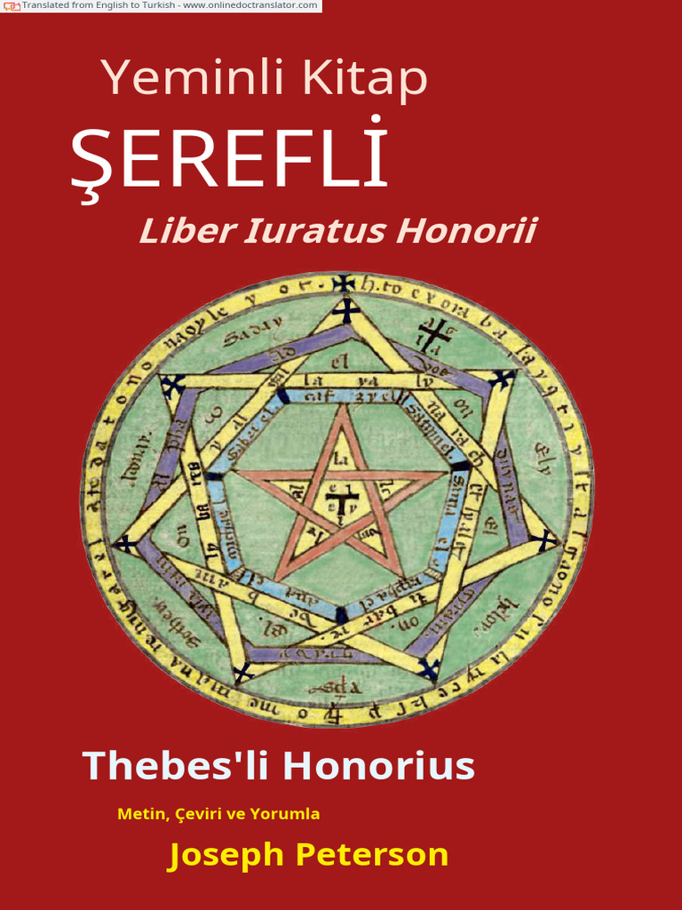 Honorius'un Yeminli Kitabı Şeref Yemini Kitabı Teb'li Honorius | PDF