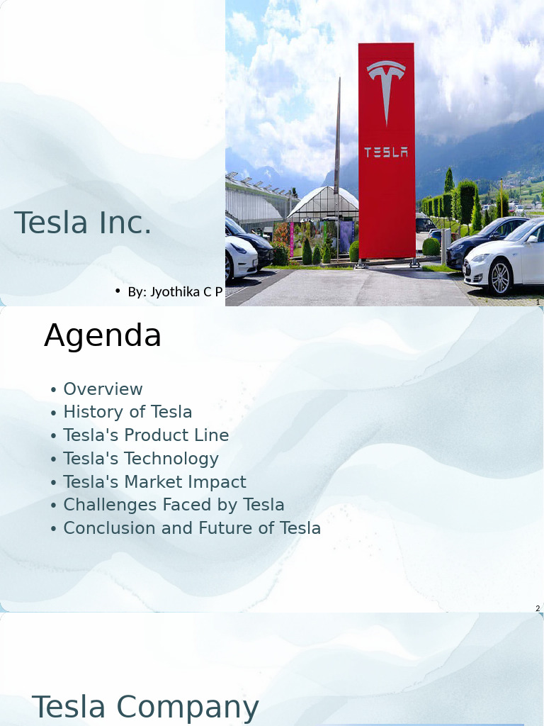Tesla Company Overview | PDF | Electric Vehicle | Tesla Model S