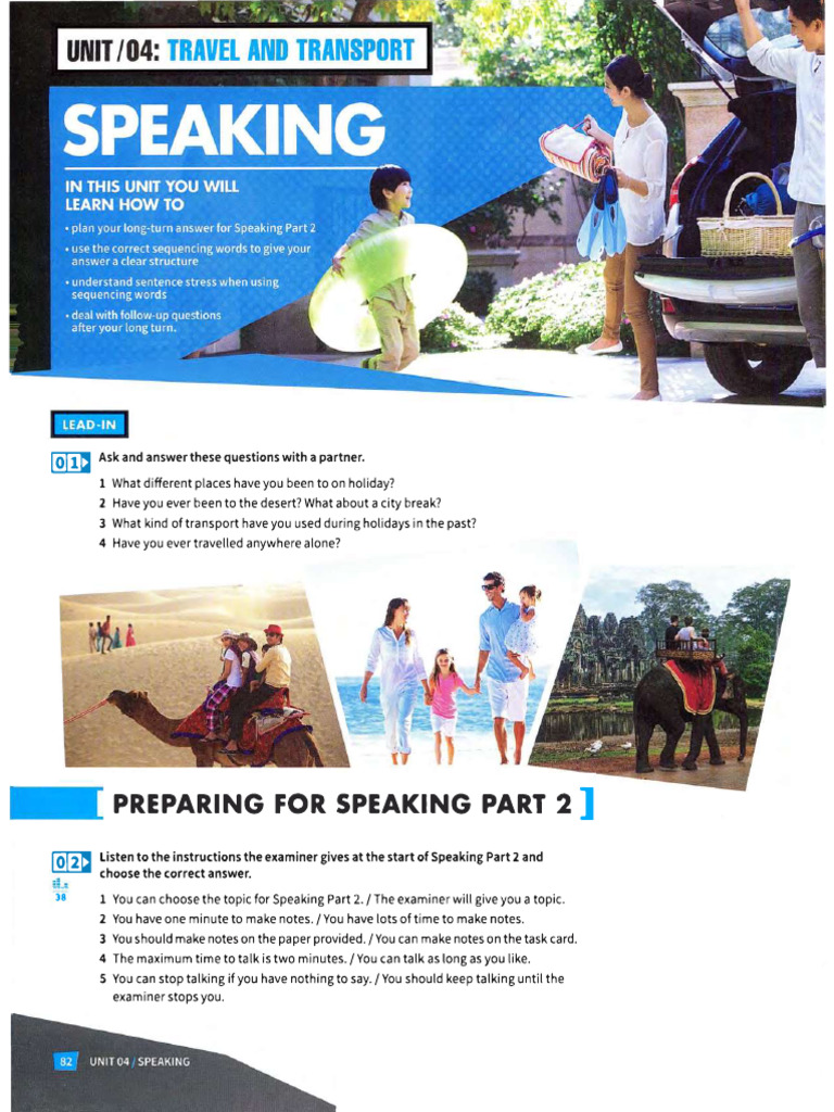 Mindset 2 - Unit 4 - Speaking | PDF