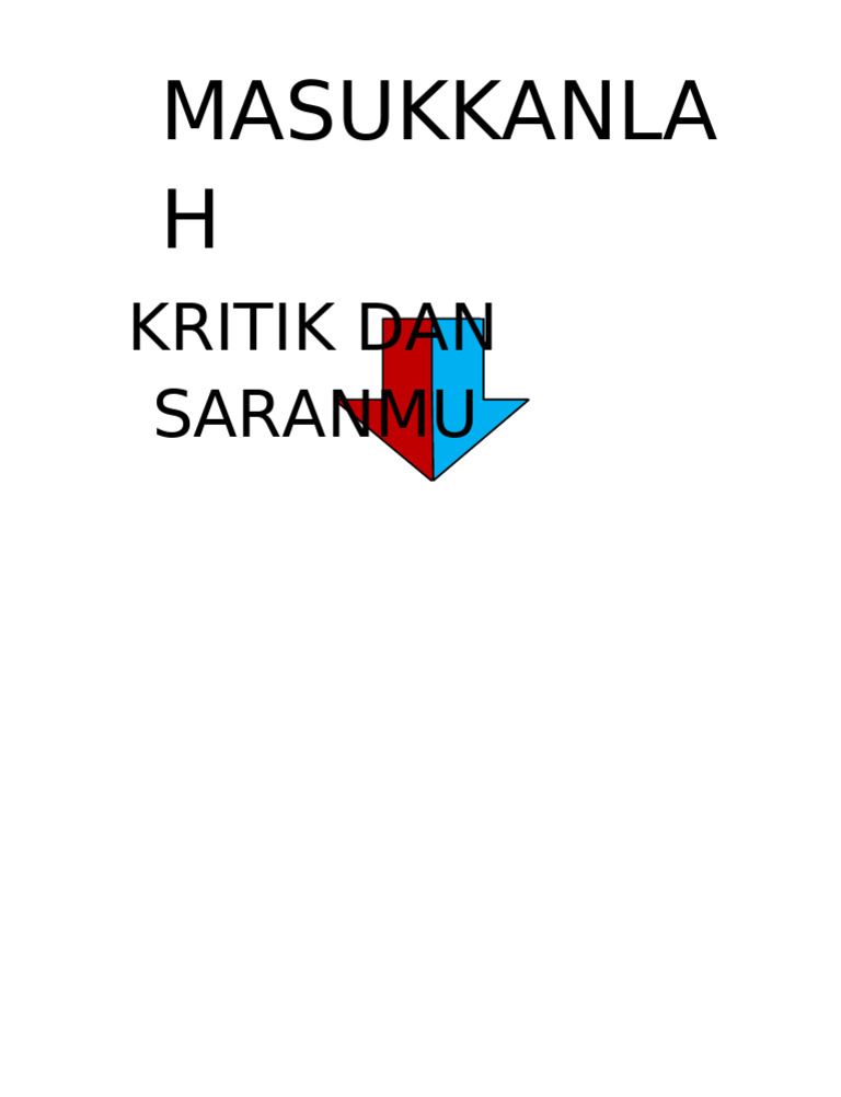 Kritik Saran | PDF