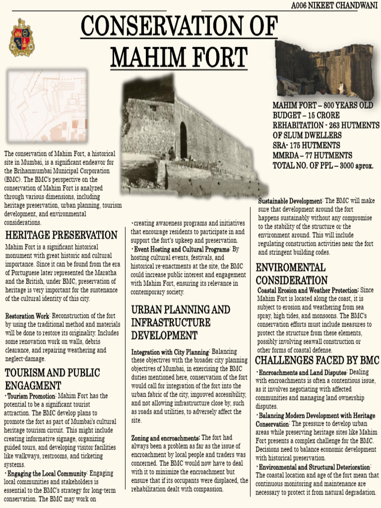 Mahim Fort Conservation Strategies | PDF | Natural Environment