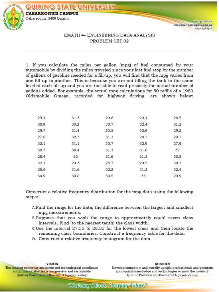 Eda Problemset2 | PDF