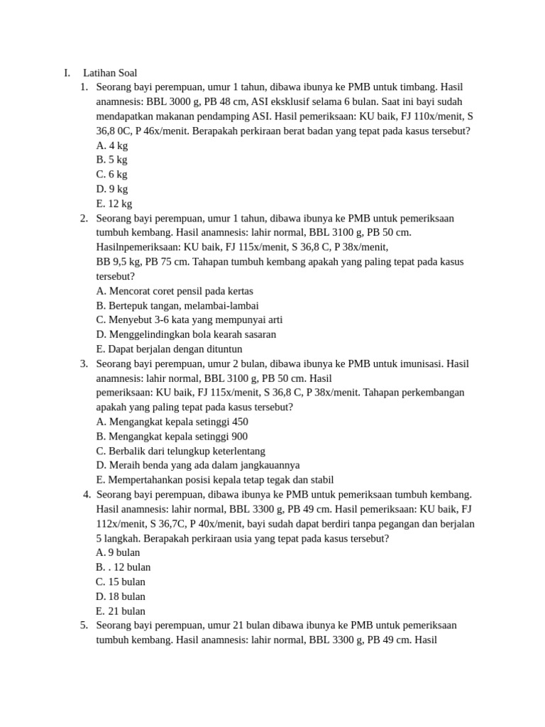 Latihan Soal UKOM | PDF