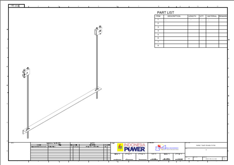 Hanger Cable Tray-Model | PDF