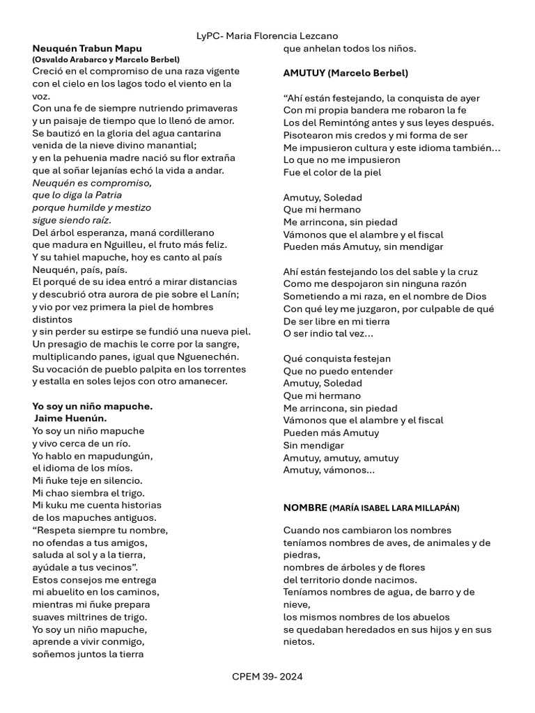 Poesía, Identidades e Interculturalidad | PDF