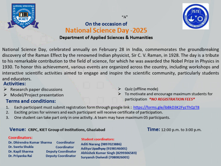 Poster National Science Day 2025 | PDF